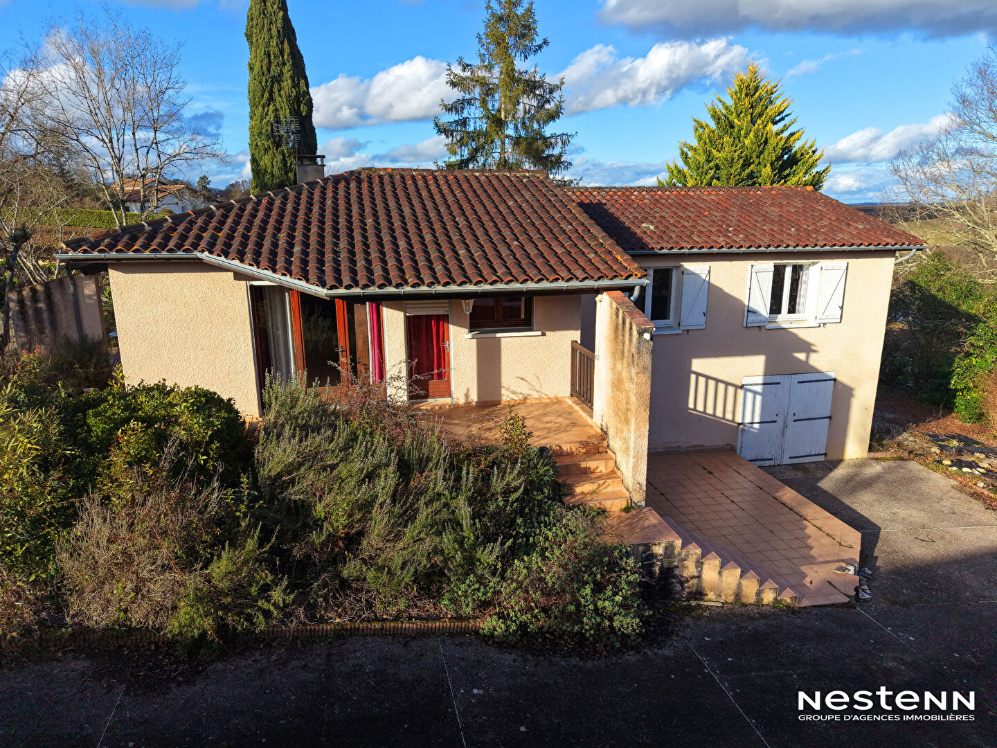 A vendre Maison de plain-pied a Caussens, 101 m2 habitables avec garage ...
